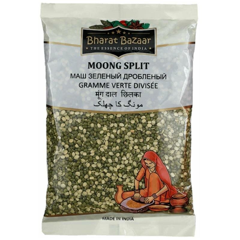 Маш зеленый дробленый MOONG CHILKA Bharat Bazaar, 500 г