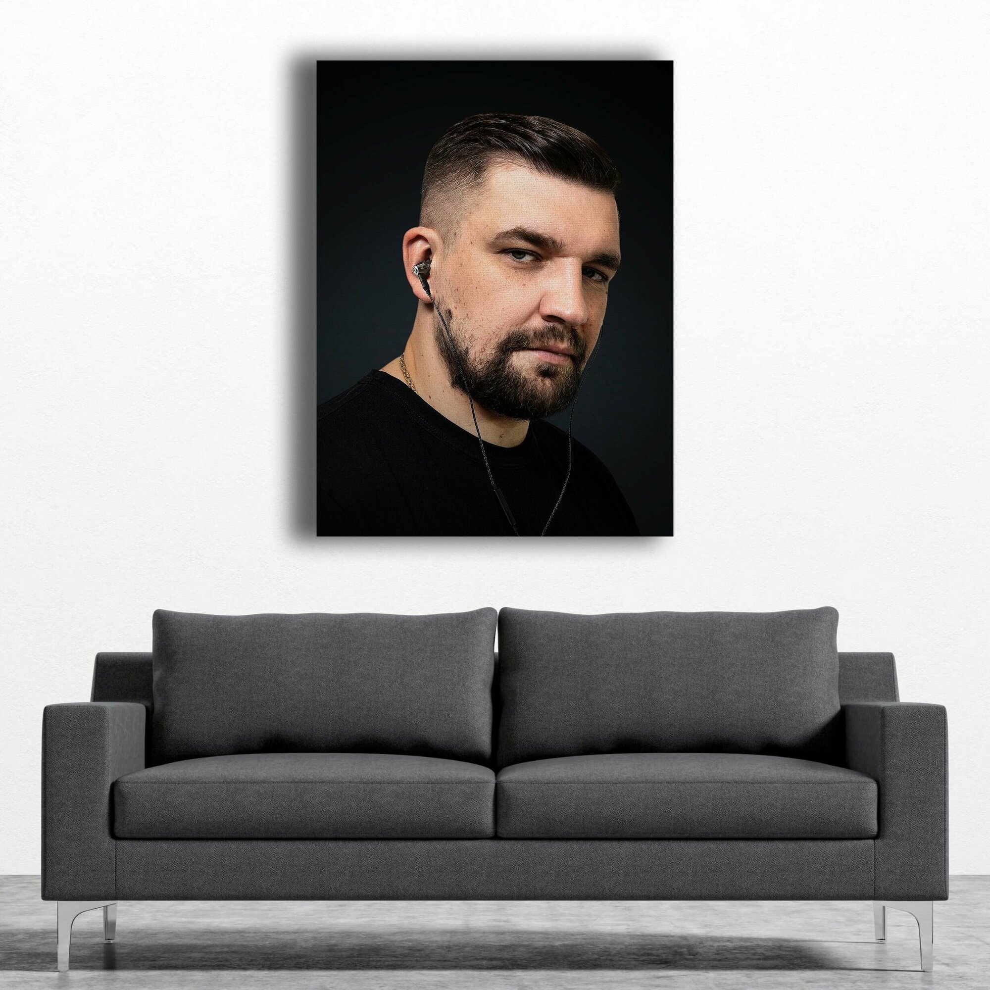 Интерьерная картина на холсте / Репер / Баста 40*60