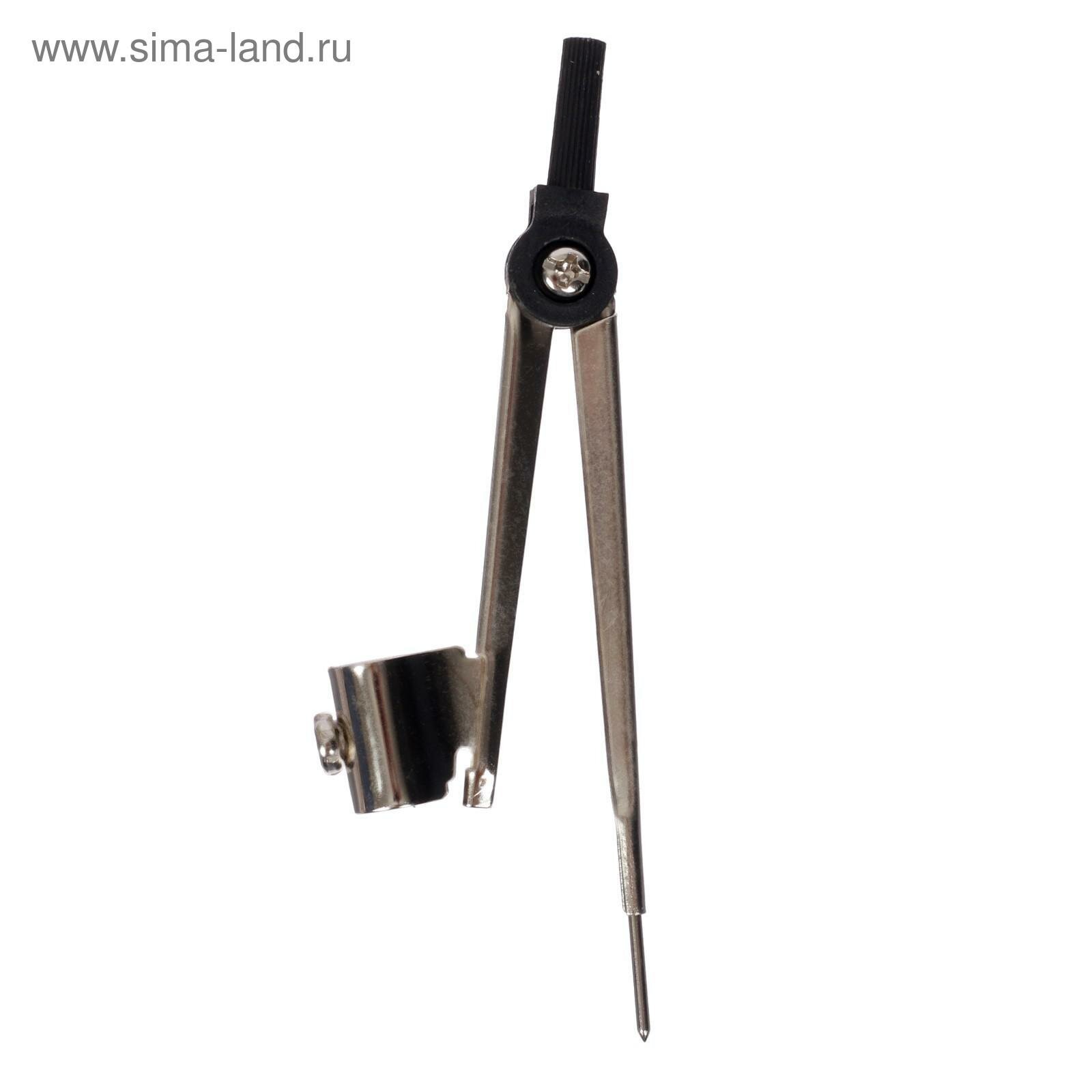 Циркуль металлический 100 мм (козья ножка) в пакете, 5274374