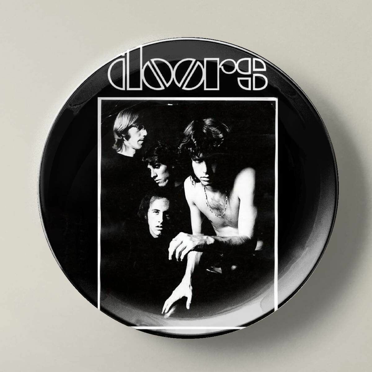 Декоративная тарелка с подвесом Диаметр: 200мм The Doors Плакат 4
