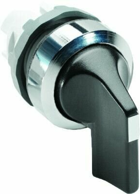 Переключатель (длинная ручка) M3SS4-20B черный без подсветки 3-х позиционный (только корпус) с фик