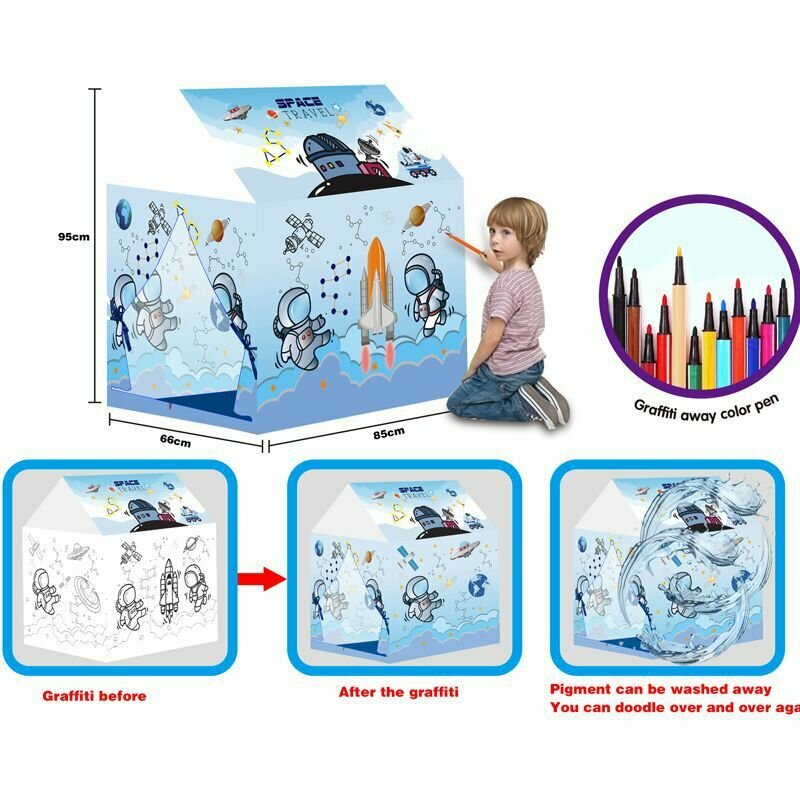 Детский игровой домик раскраска