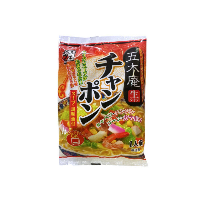 Лапша Itsuki удон свежая с острым бульоном из морепродуктов и свинины 406 г, Япония