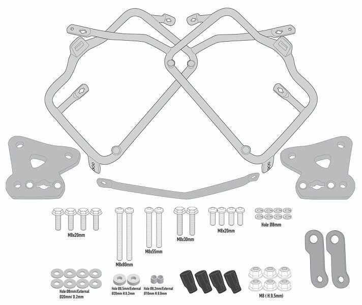 Крепление боковых кофров GIVI PL2148 для YAMAHA TRACER 700 '20-23