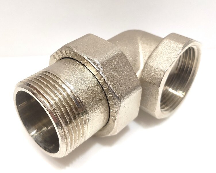 Американка угловая с уплотнительным кольцом 11/4" никель GF