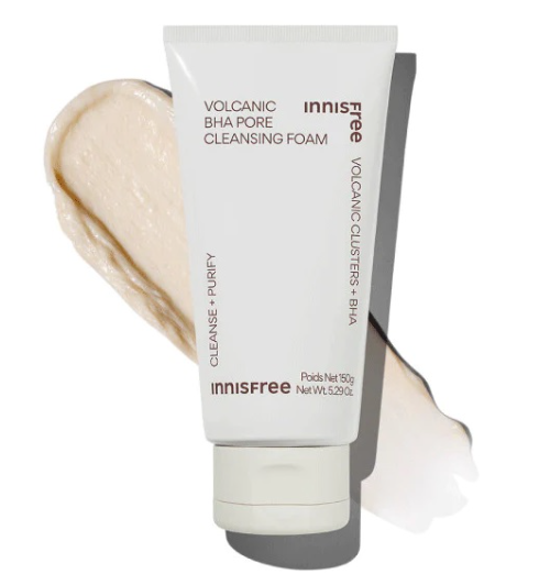 Пенка кремообразная для очищения пор с BHA кислотами INNISFREE Volcanic Pore BHA Cleansing Foam 150ml