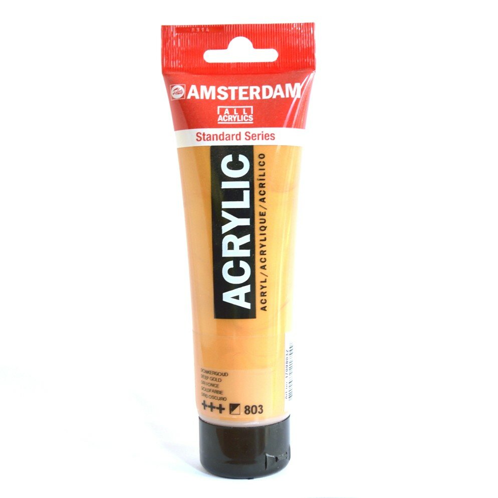 Краска акриловая AMSTERDAM цв.№803 золото темное туба 120мл