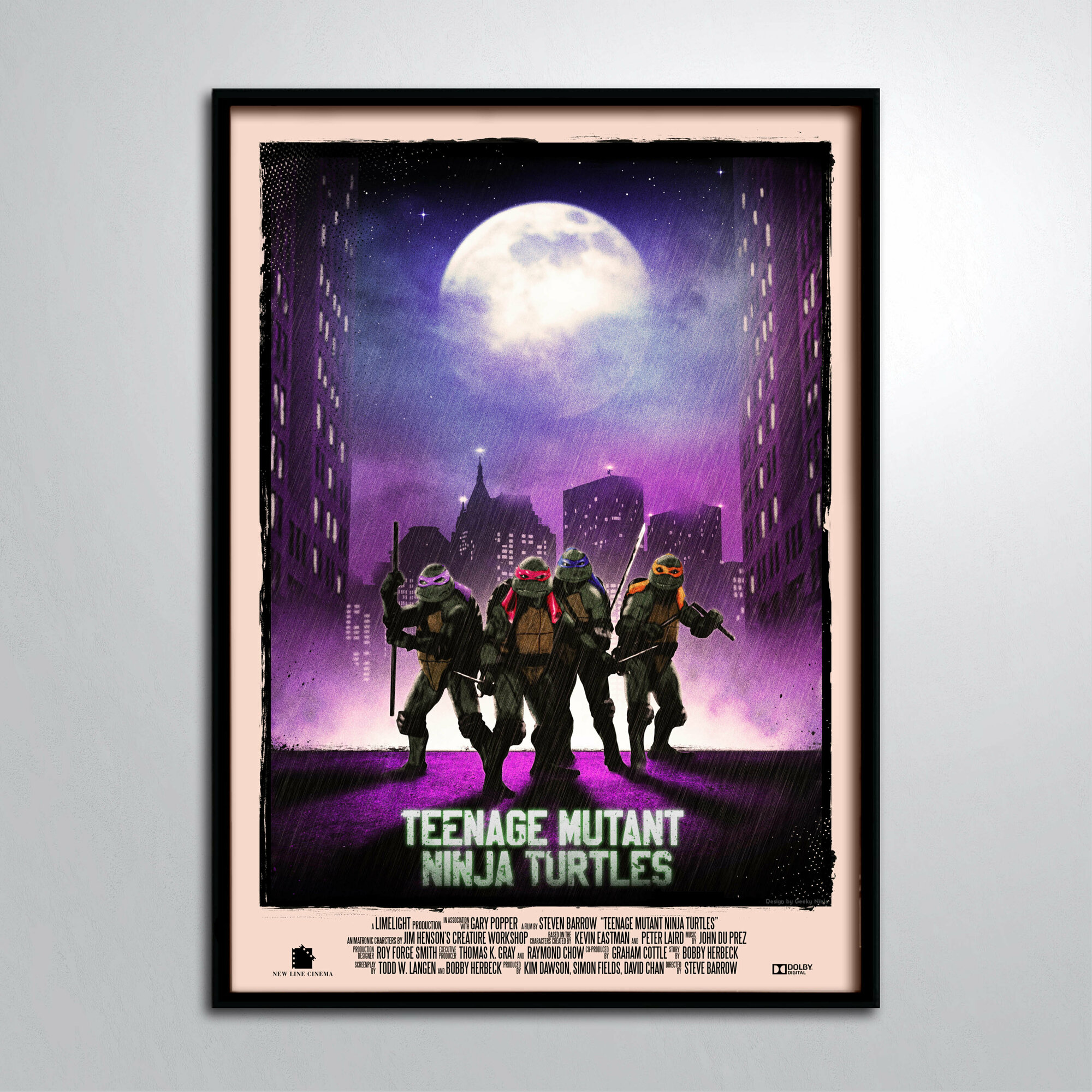 Постер без рамы/Черепашки ниндзя ДождьTeenage Mutant Ninja Turtles