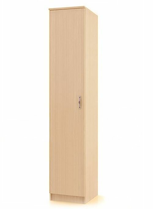 Шкаф-пенал МногоМеб П-1Л 40х50x200 см дуб млечный, петли слева
