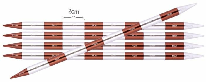 Спицы чулочные "SmartStix" 5,5мм/20см KnitPro 42032