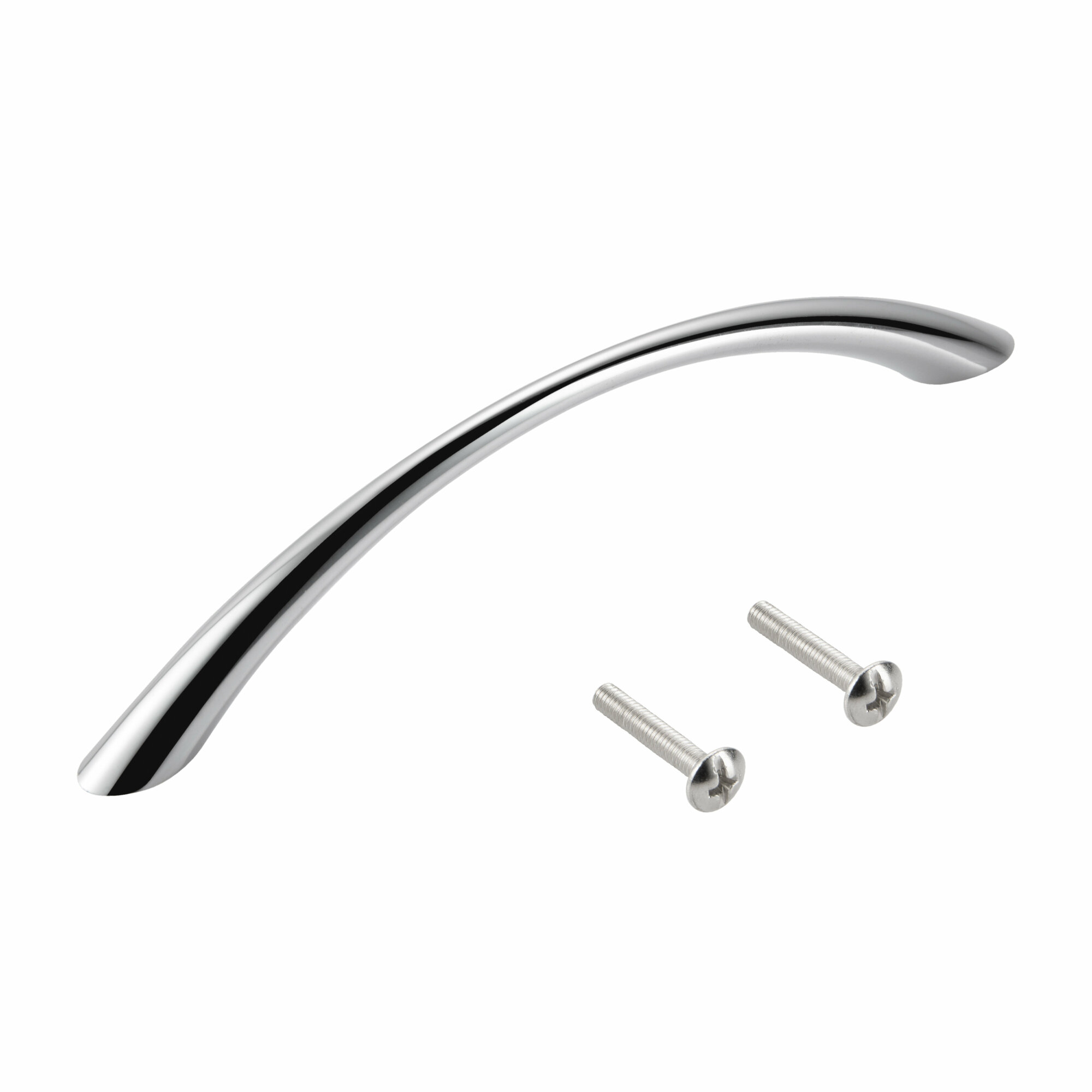 Мебельные ручки-скобы EDSON 8211 CHROME 128 MM (комплект 2 штуки)
