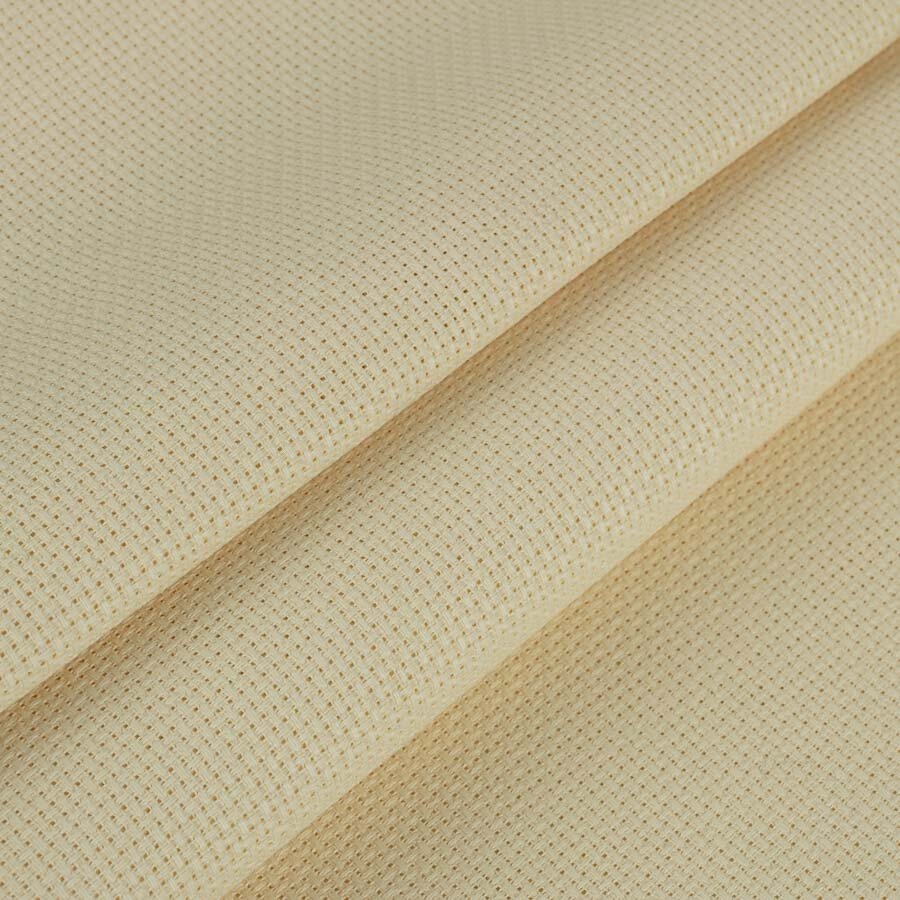 Канва K04 Gamma Aida №14 цв. Фасовка 100% хлопок 150 x 100 см +- 2 см крем