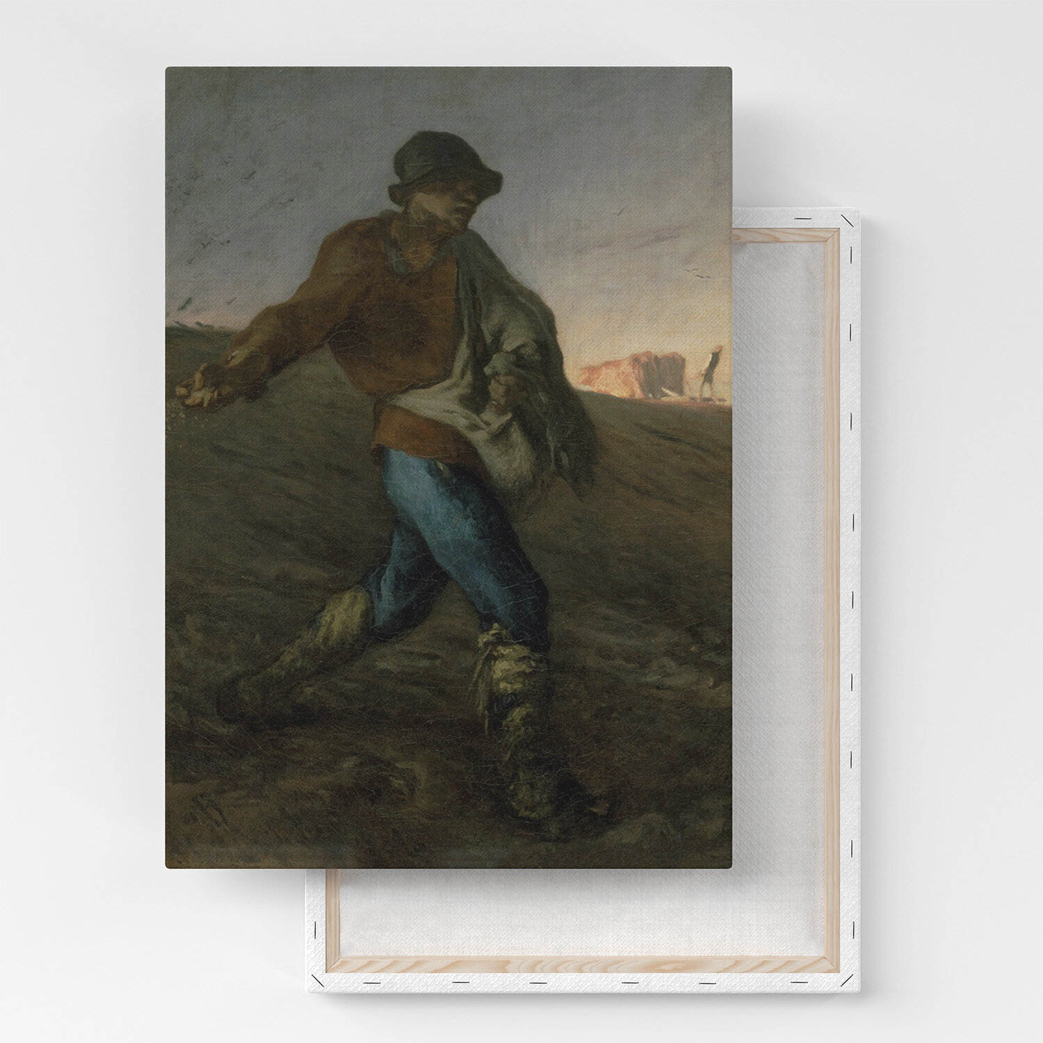 Картина на холсте, репродукция / Жан-Франсуа Милле - The Sower / Размер 60 x 80 см
