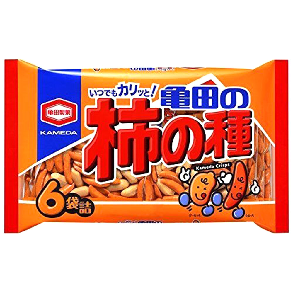 Японские рисовые снэки орешки с красным перцем Kameda Kakinotane 180г