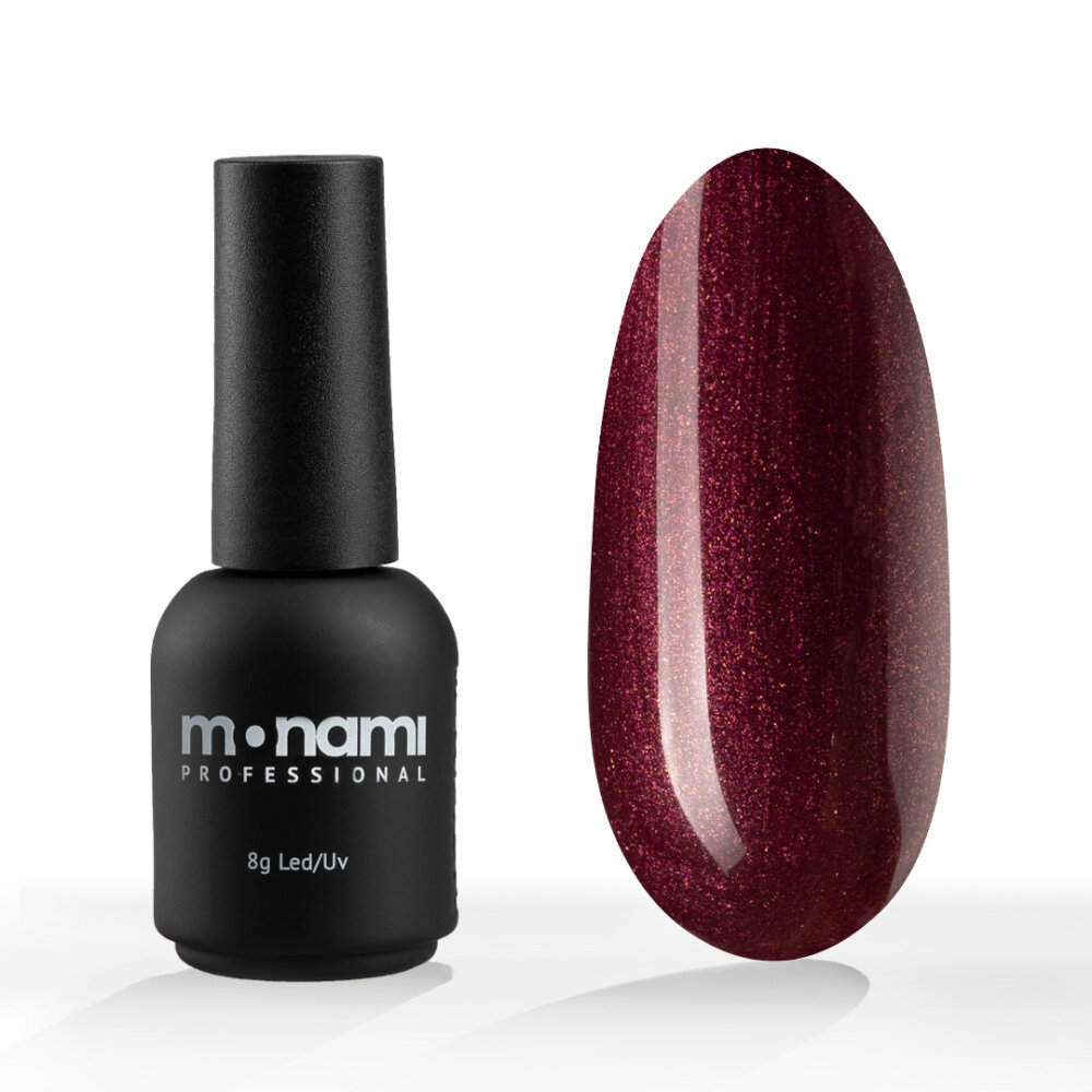 Гель-лак Monami Main Color №05 8 г цвет бордо с добавлением мелкого шиммера