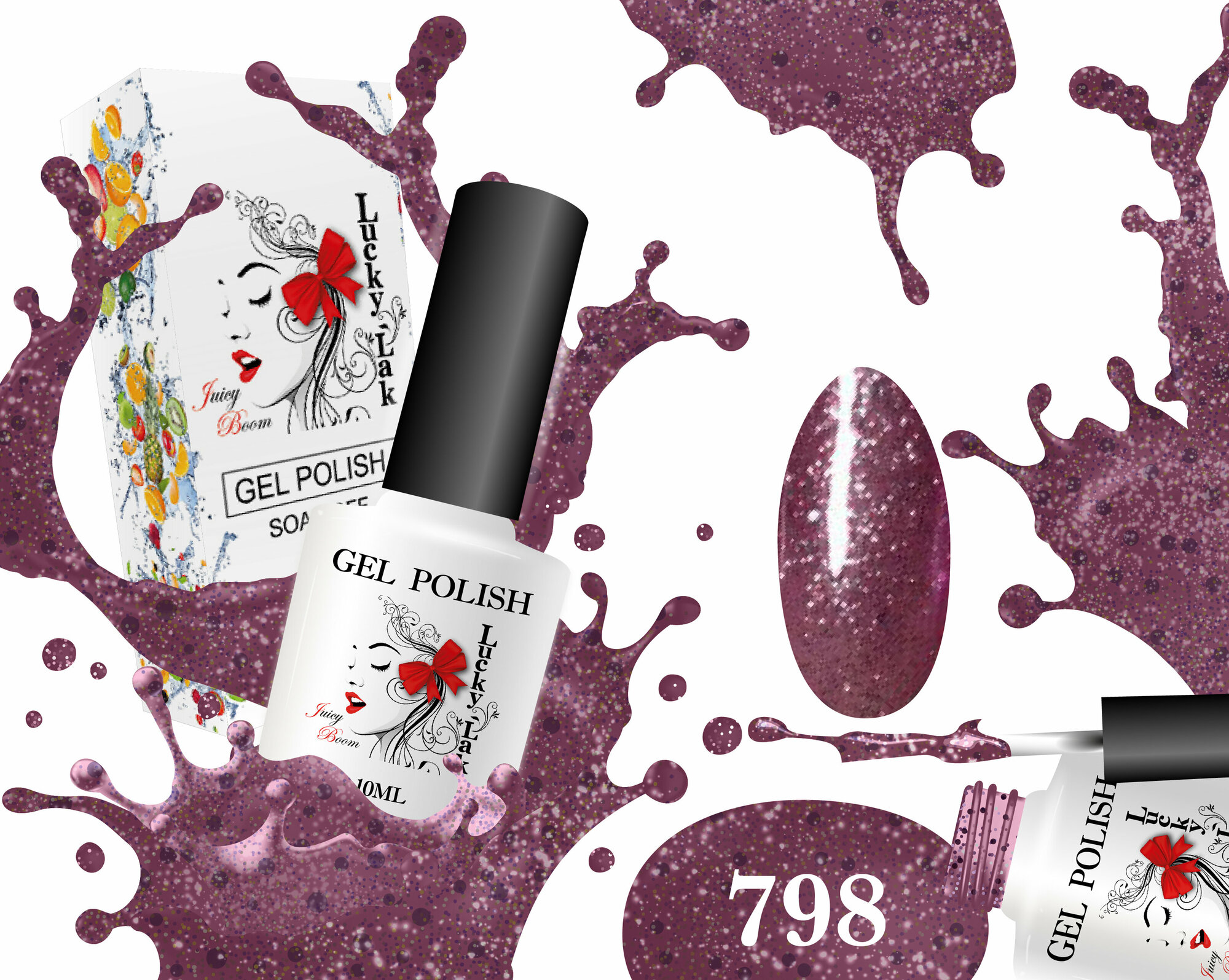 Гель лак LUCKY LAK 798