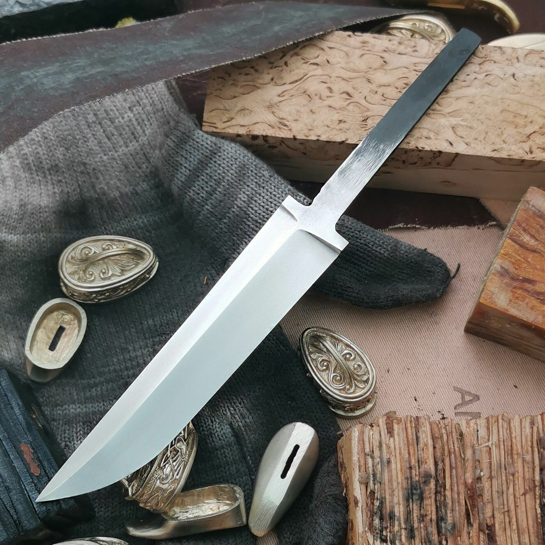 Клинок Ламми из кованой стали Х12МФ