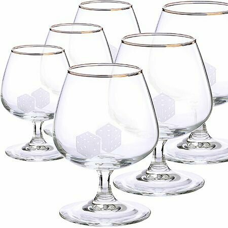 Набор бокалов для бренди Гусь-Хрустальный, стекло, 6шт, 410мл