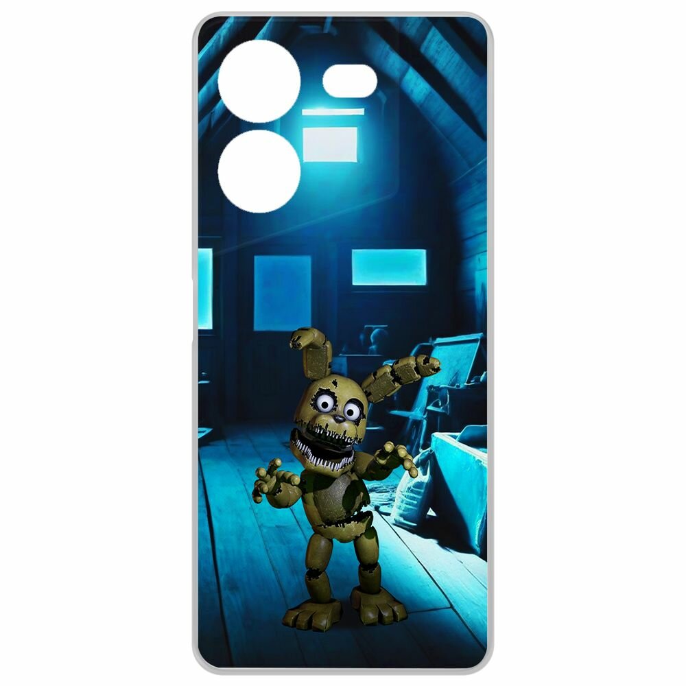 Чехол-накладка Krutoff Clear Case фнаф - Плюштрап для TECNO Pova 5 Pro