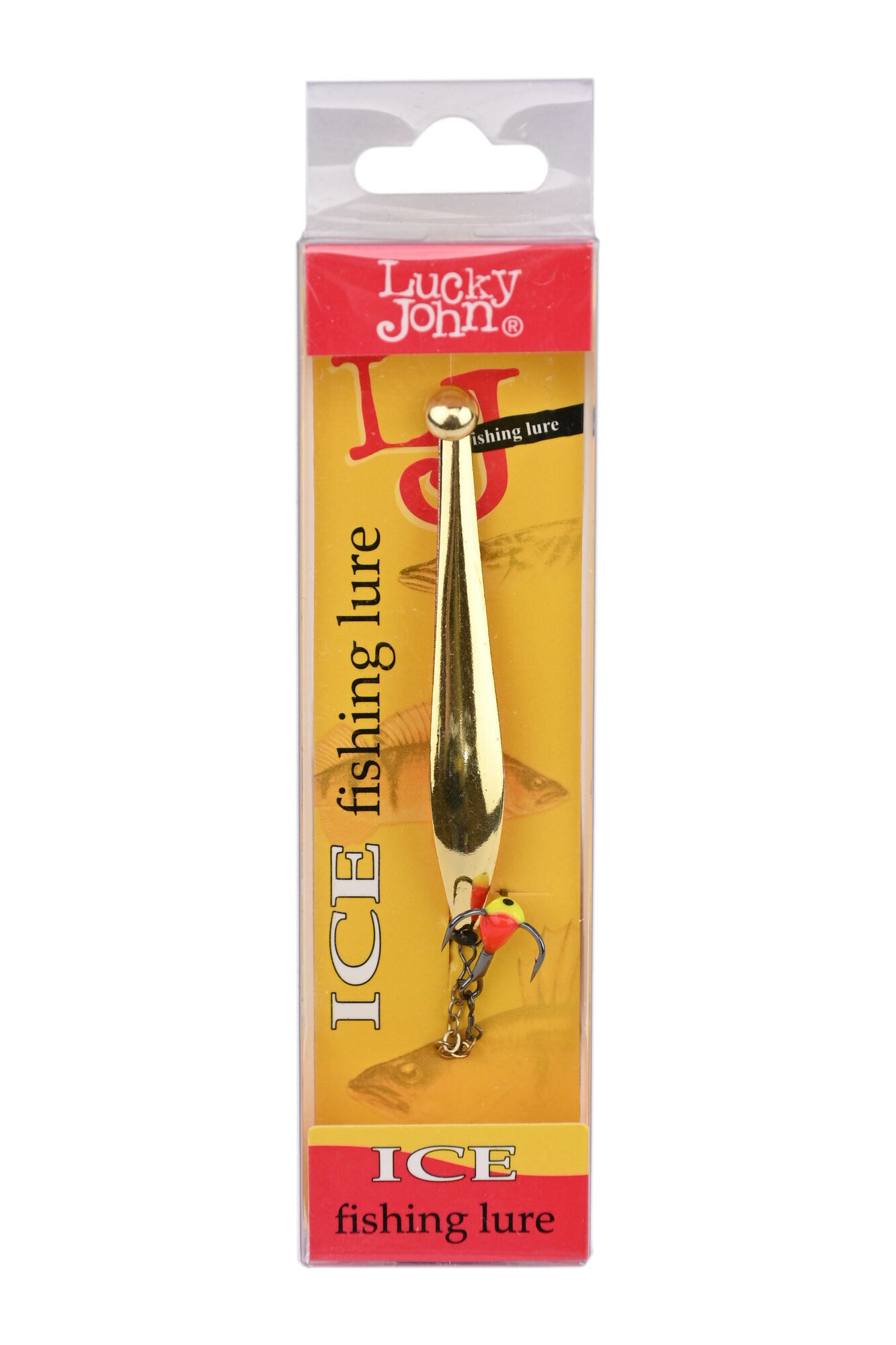 Lucky John Diamond blade zim. блесна с цепью и тройником 55 мм цвет GC для льда