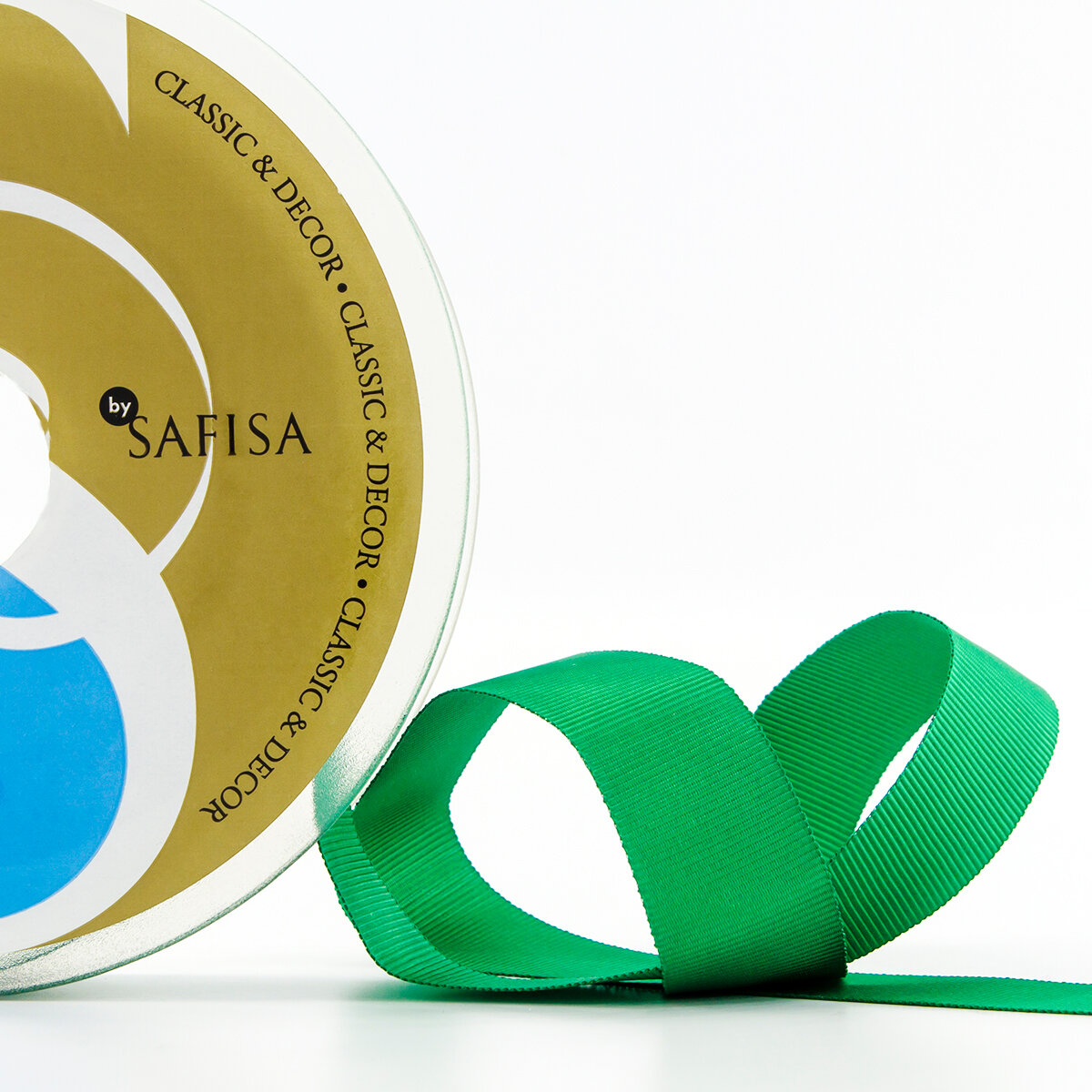 Лента репсовая SAFISA 25 мм 25 м цвет 25 зеленый