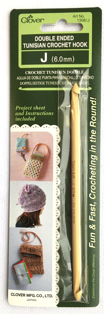 Двойной тунисский крючок 6,0мм / Clover, артикул 1308/J