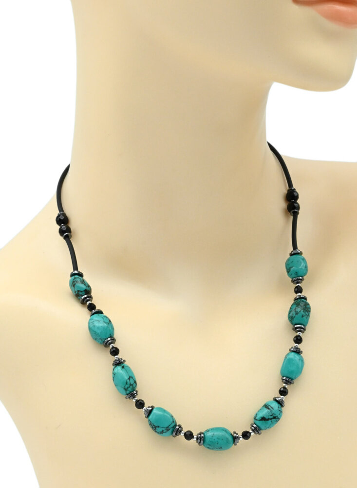 Колье, бирюза