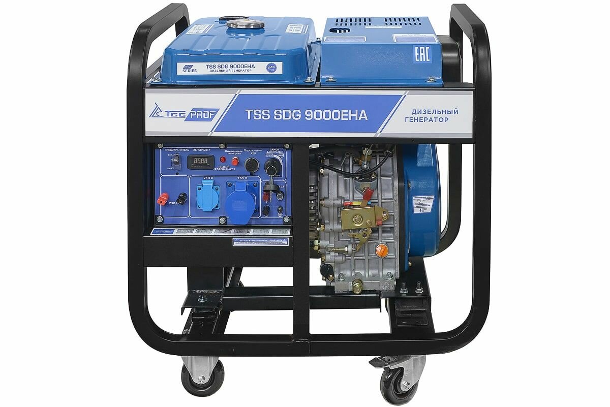 Дизель генератор TSS SDG 9000EHA, номинальная мощность 8кВт, 220В