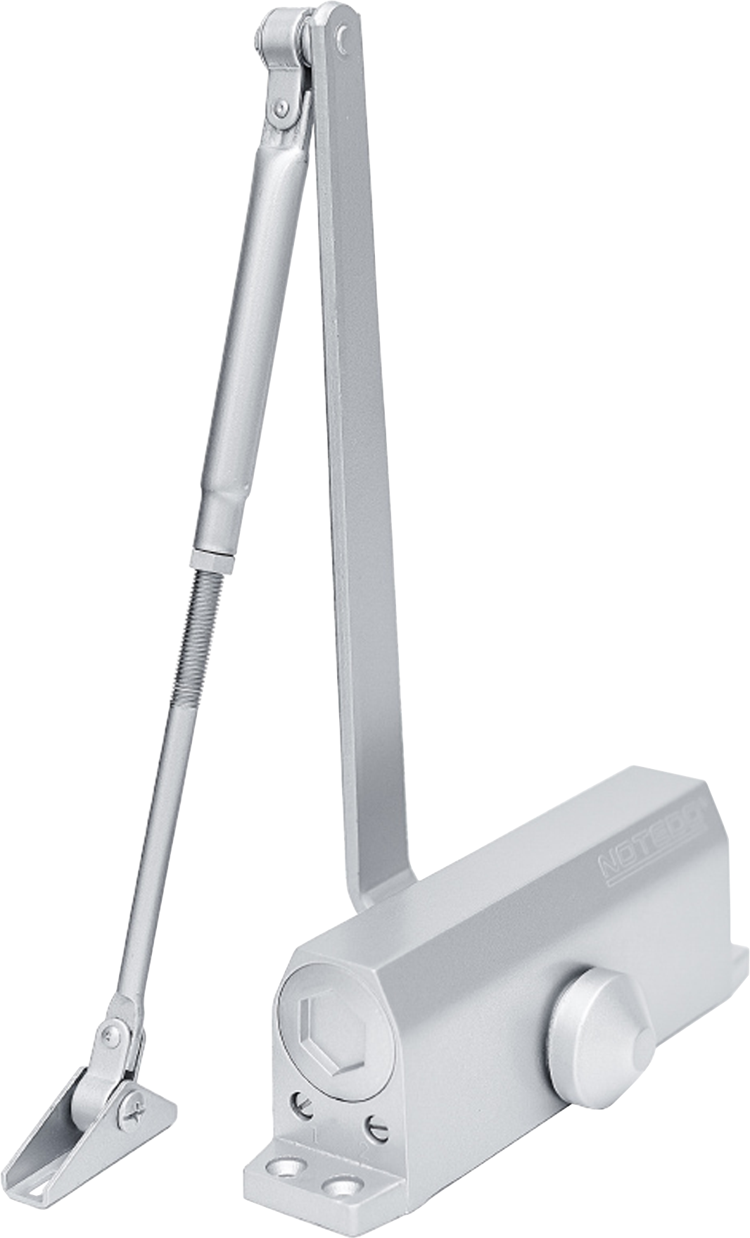 Доводчик дверной NOTEDO DC-120 silver (серебро) 120кг