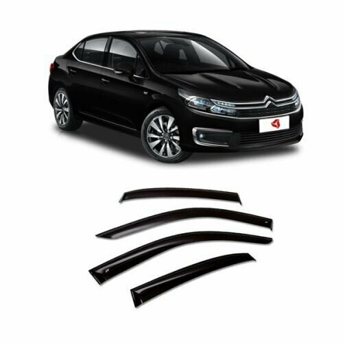 Дефлекторы боковых окон CITROEN Ситроен C4 седан (2015-2022) дефлекторы окон
