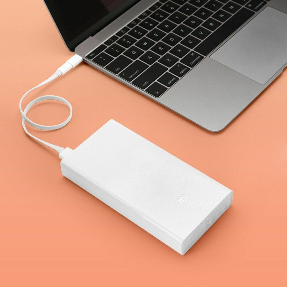 Внешний аккумулятор Xiaomi Powerbank 20000 mAh, быстрая зарядка 18W одновременная зарядка двух устройств 2USB, повербанк