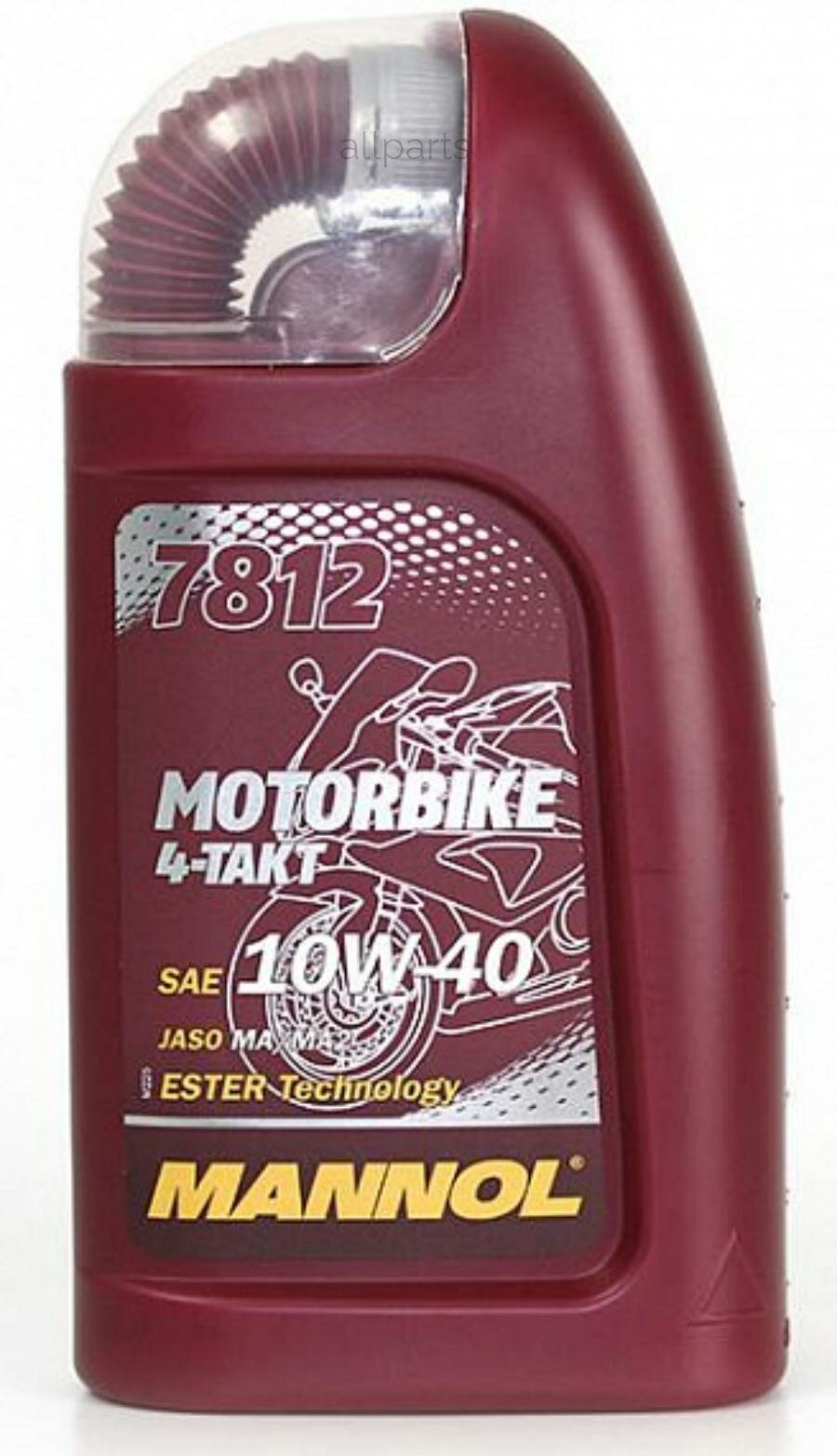 MANNOL 1962 Масло моторное 4-Takt Motorbike 10W-40 1l