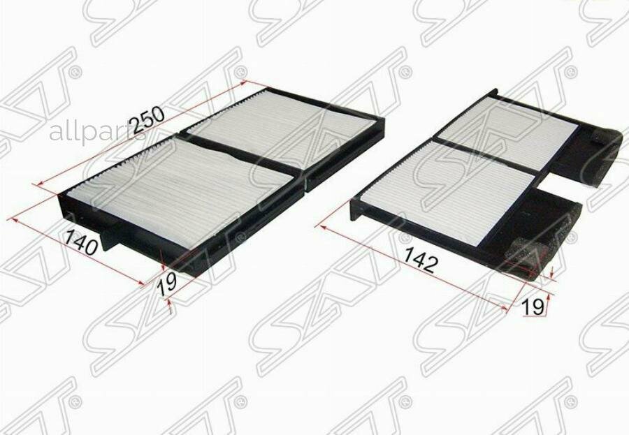 SAT ST-88880-33060 Фильтр салонный Toyota Camry (XV20) 96-02 / Lexus ES 91-01