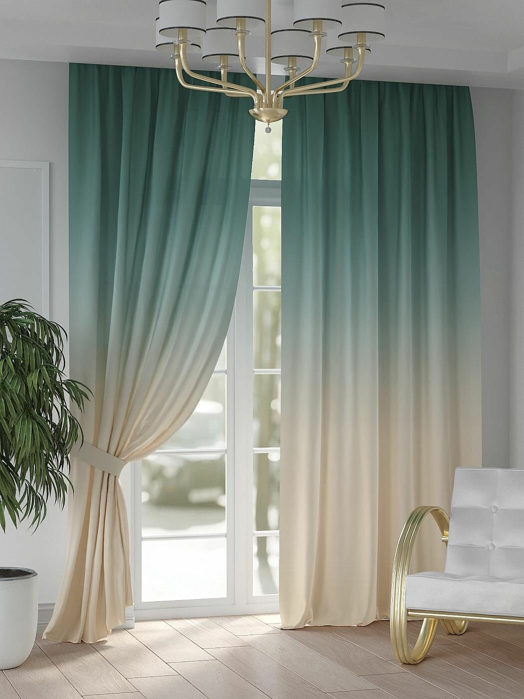 Комплект штор Comfy Way / шторы в комнату 150х270 см 2 шт / занавески Бонфит