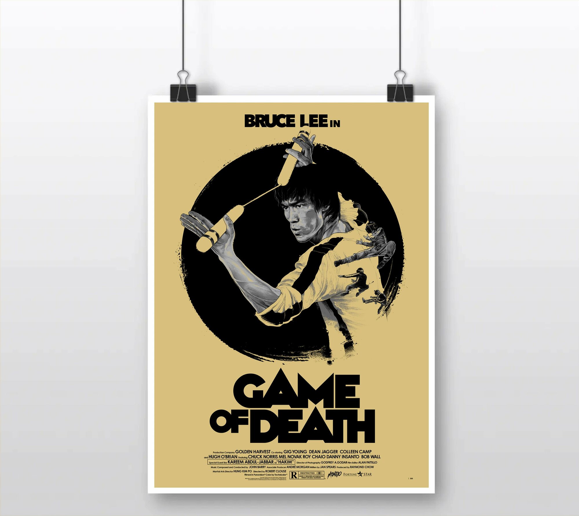 Плакат А3 принт Брюс Ли - 6-0006