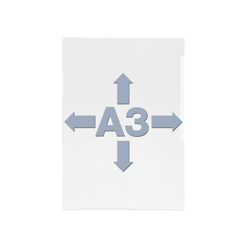 Папка-уголок для документов Durable, 300 мкм, А3, полипропилен Прозрачный