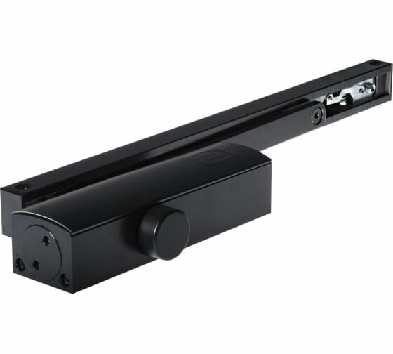 Доводчик со скользящей тягой Doorlock dl100s en3 черный, с функцией hold open 75552
