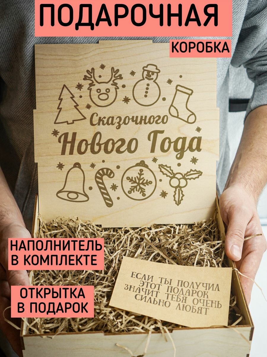 Новогодняя коробка для подарка любому