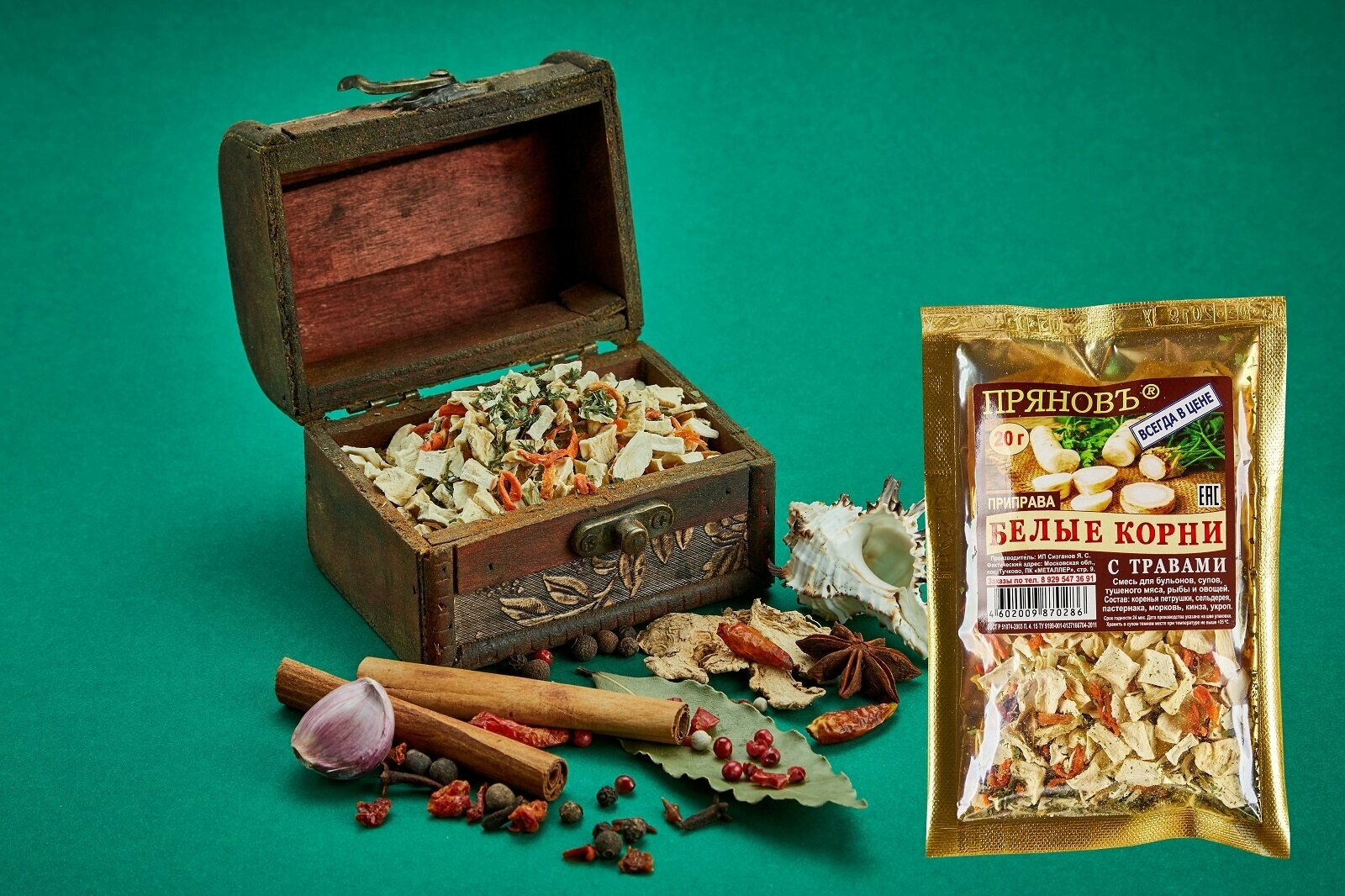 Смесь белых корней с травами