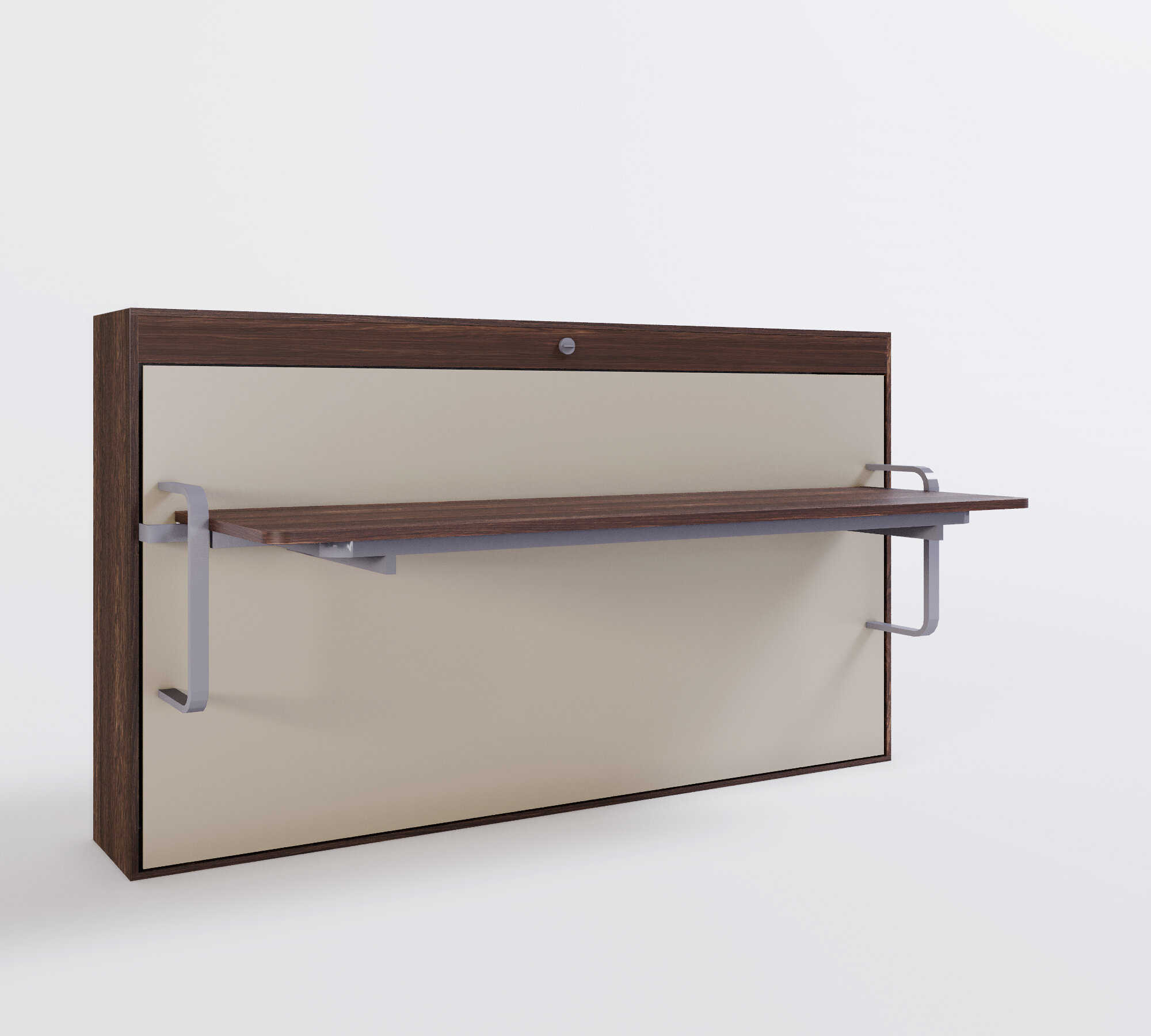 Откидная односпальная шкаф-кровать трансформер со столом Бранда Таволо Космо