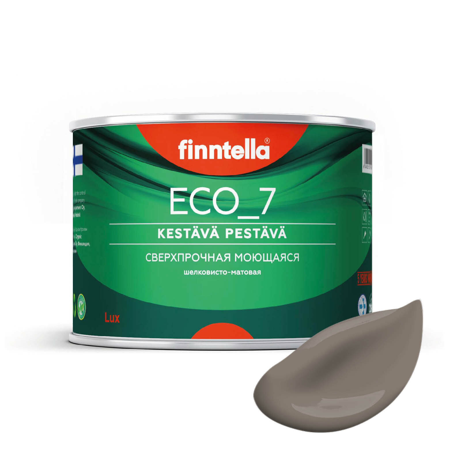Краска ECO_7, MAITOSUKLAA коричневый, Объём: 0,45л