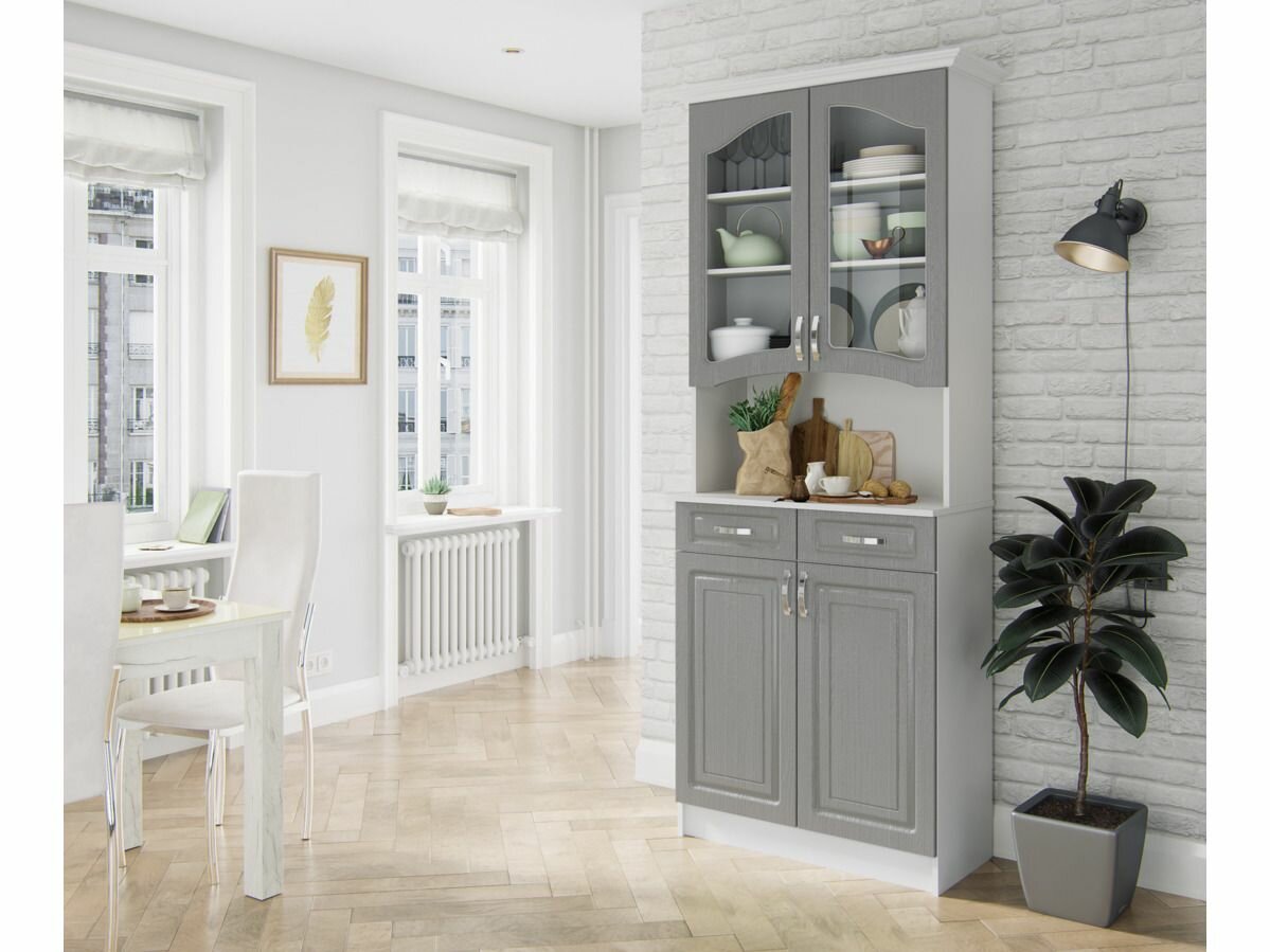 Буфет Прованс 08 клен серый