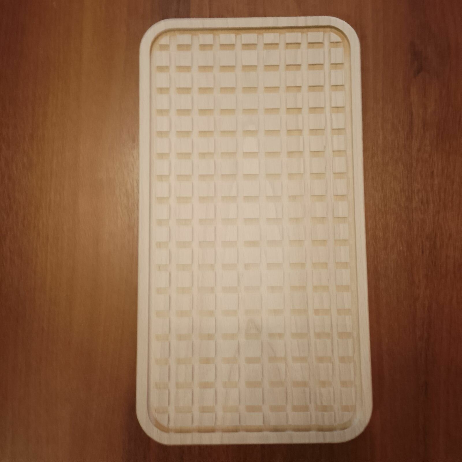 Доска сервировочная, разделочная 37-20-2 см, цельный массив бука