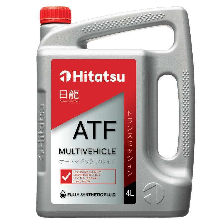 Жидкость трансм. синт. ATF MULTIVEHICLE 4лSP-IV, TOYOTA T-IV, LT71141, ZF6, DEXRON IIIH, G055025A2 Hitatsu арт. ATFMUL4