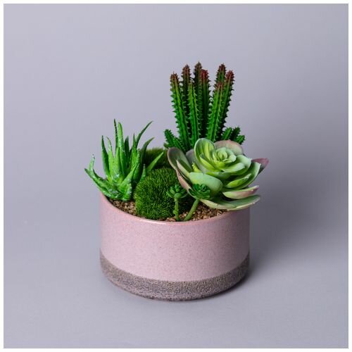 Суккулент искусственный Lefard в горшке, 16х17 см (535-402)