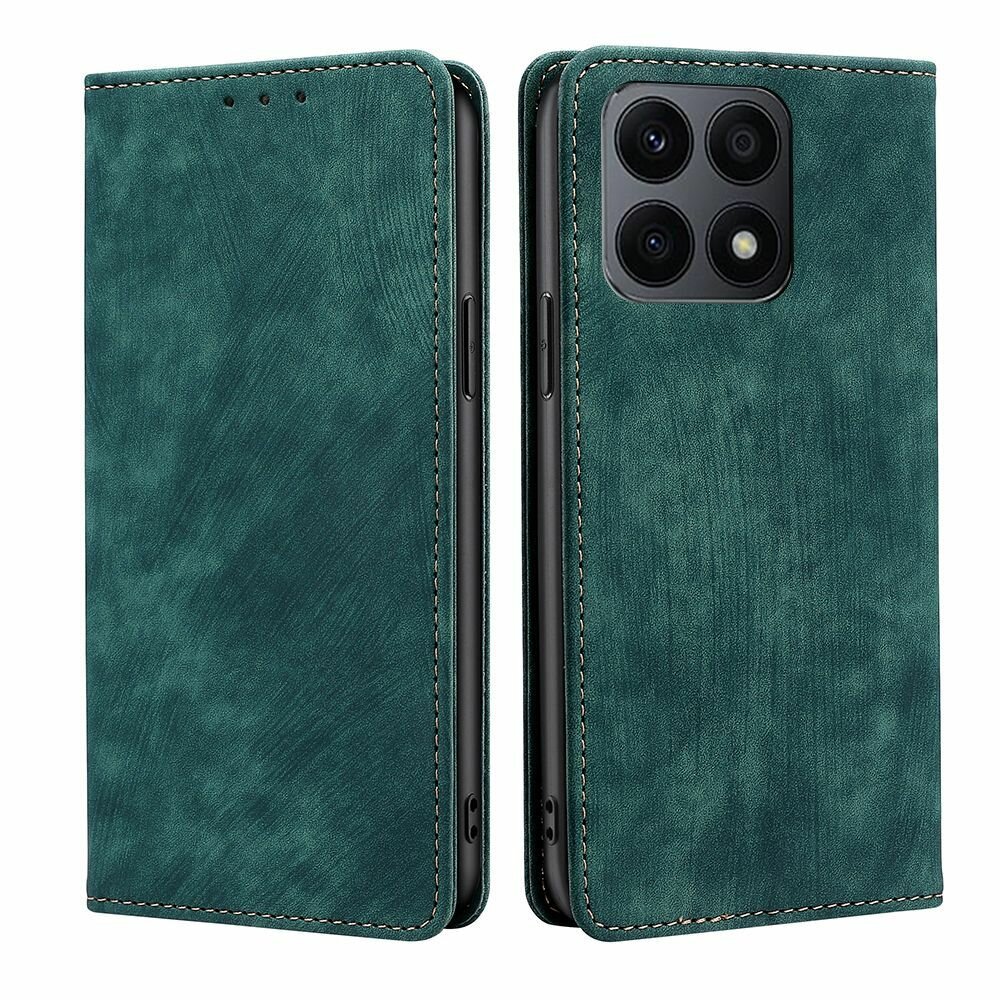 Чехол-книжка MyPads для Honor X8A / Хонор X8A мягкое прикосновение (зеленый)