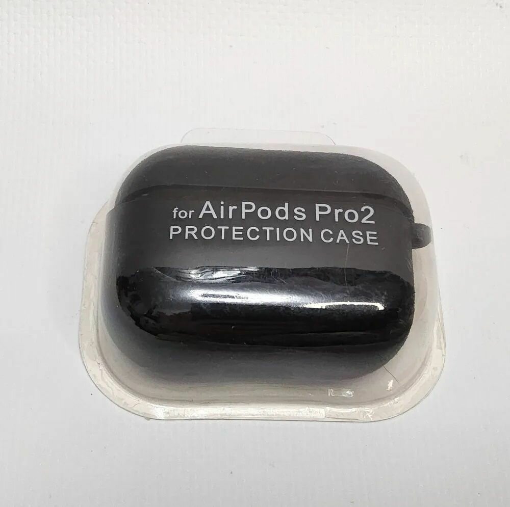 Чехол для AirPods 2 Pro - ударопрочный силикон, цвет - черный