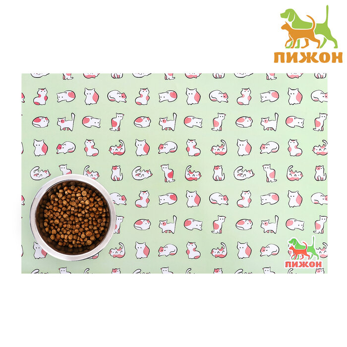 Коврик под миску "Пижон" 43 х 28 см "Котомания", 9952769