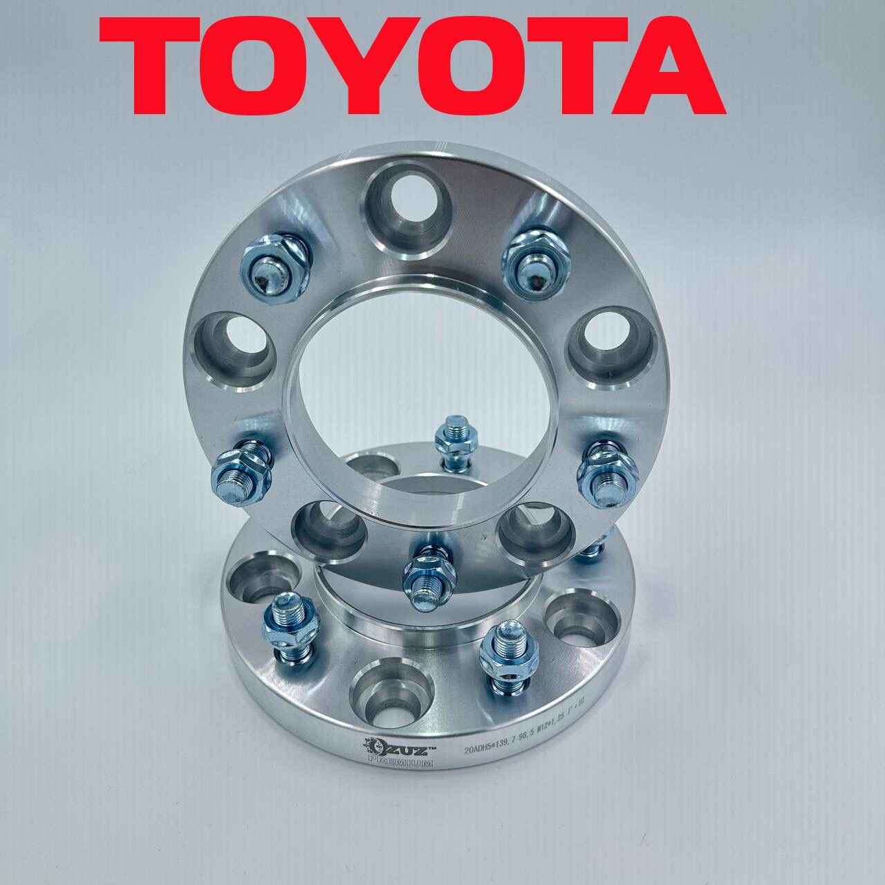 Проставка колёсная 1 шт 20мм 5*114,3 ЦО 60,1 на Toyota. Крепёж в комплекте Гайка + Шпилька М12*1,5