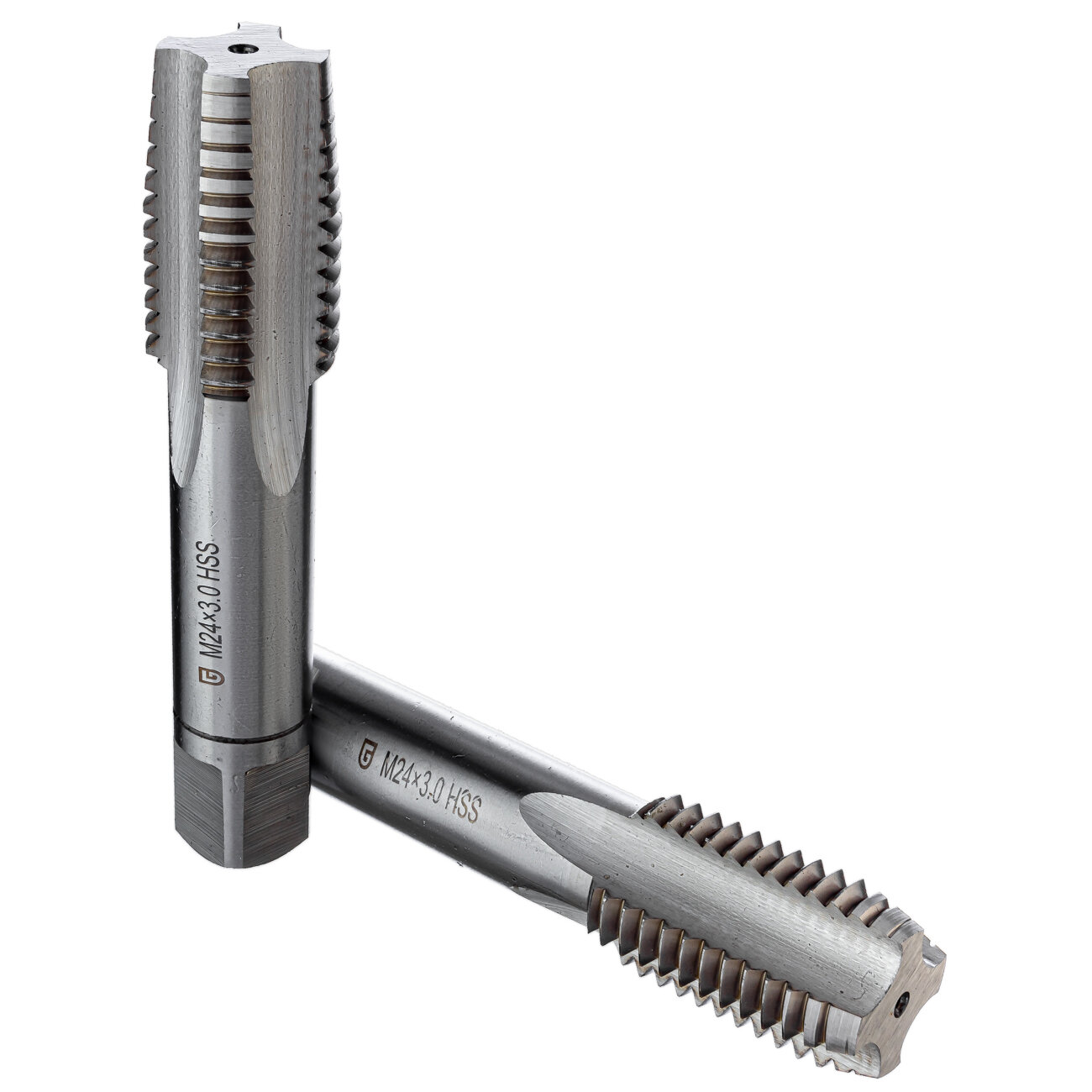 GARWIN INDUSTRIAL GM-TC24300 Метчики ручные M24x3.0, DIN 352, HSS, 6H, комплект из 2 штук